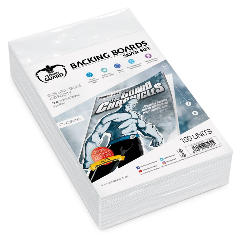 Backing Boards tamaño Silver (100 unidades)